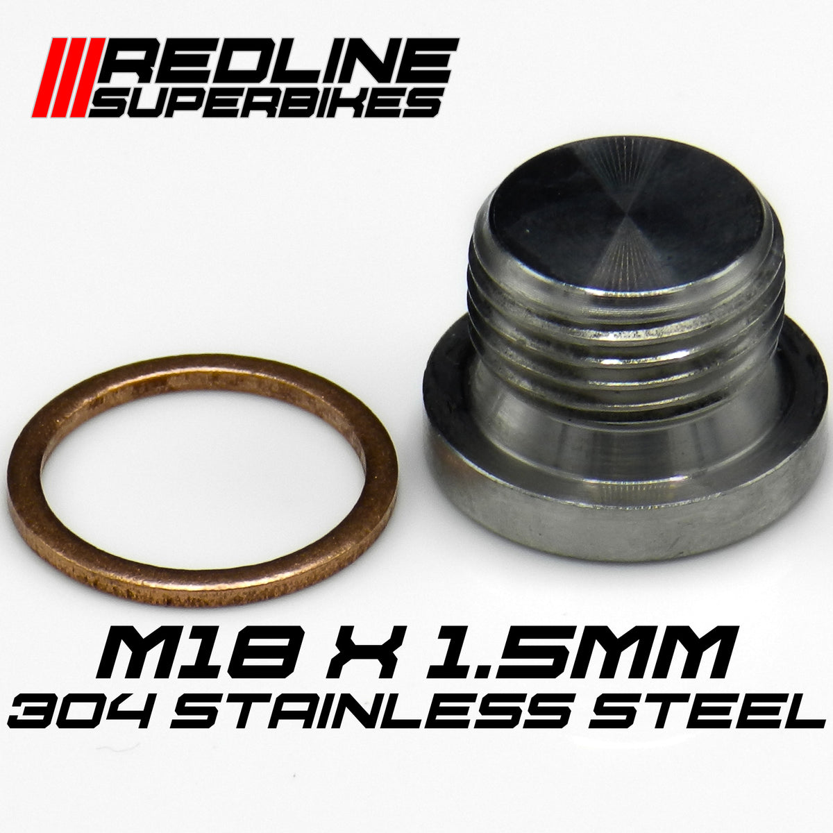 M18x1.5 mm Blanking Plug Stainless Steel – O2 Eliminators.com